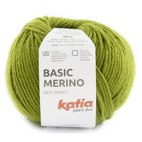 Laine classique, douce et légère, tricotez la BASIC MERINO Laine Katia